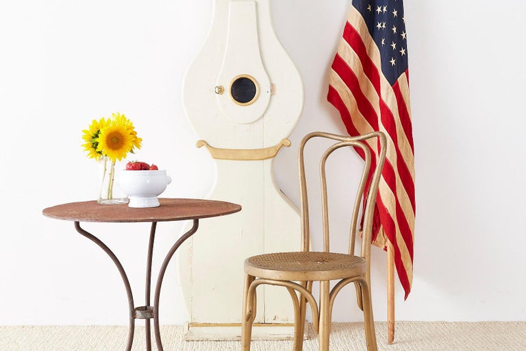 French Round Iron Bistro or Cafe Table at 1stDibs