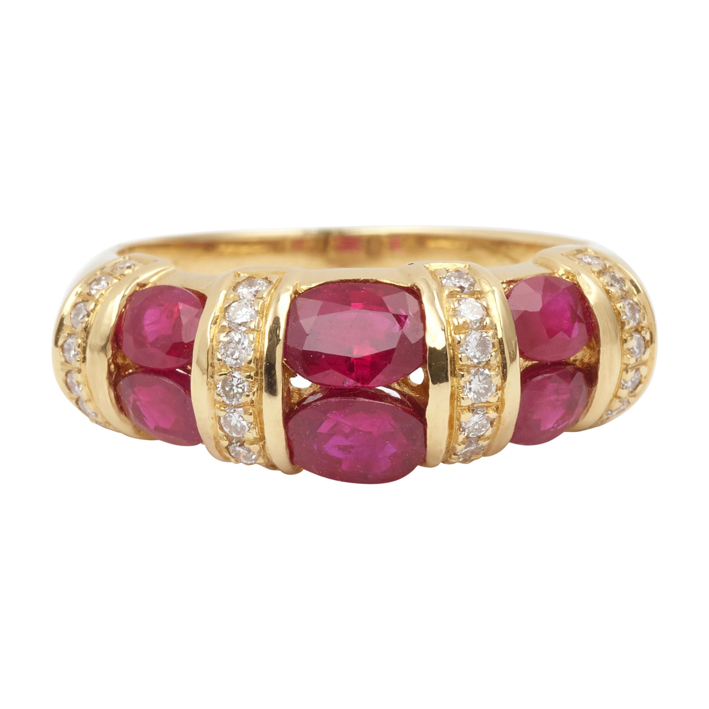 Antique Ruby Band Rings - 238 For Sale at 1stdibs