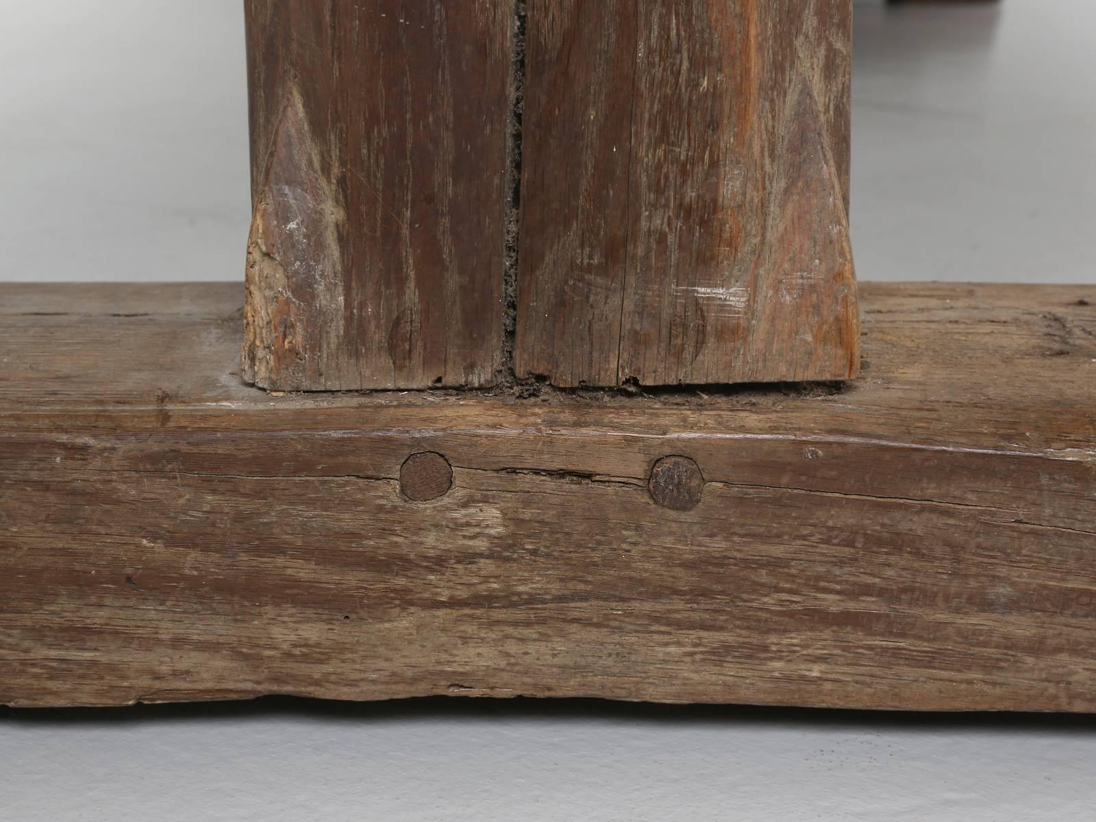 French Rustic Ancient Farm House Trestle Dining Table at 1stDibs ...