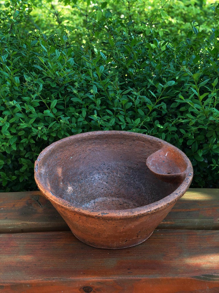 French Rustic and Rural Wash Basin Early 19th in Terracotta For Sale at ...