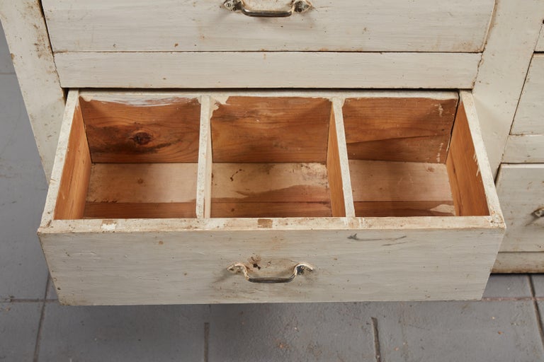 French Rustic White Painted Sideboard at 1stDibs
