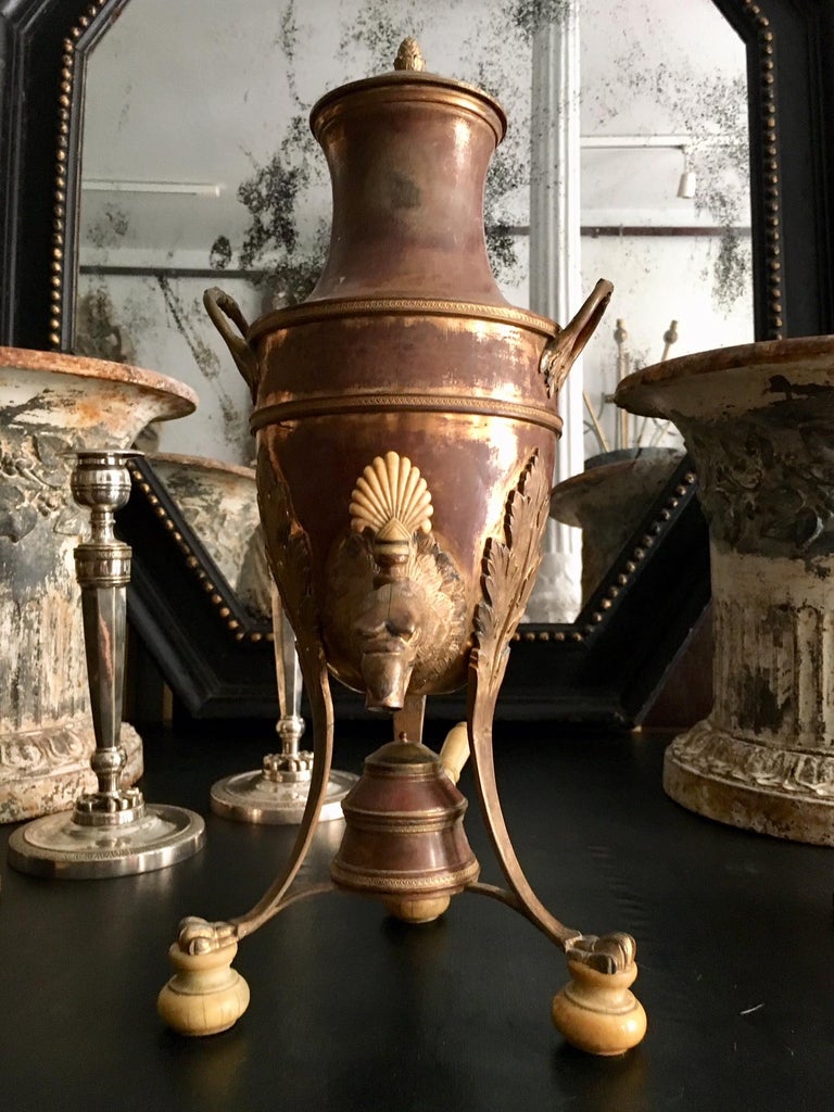 French Samovar-Coffee Urn Signed Georges Falkenberg at 1stDibs