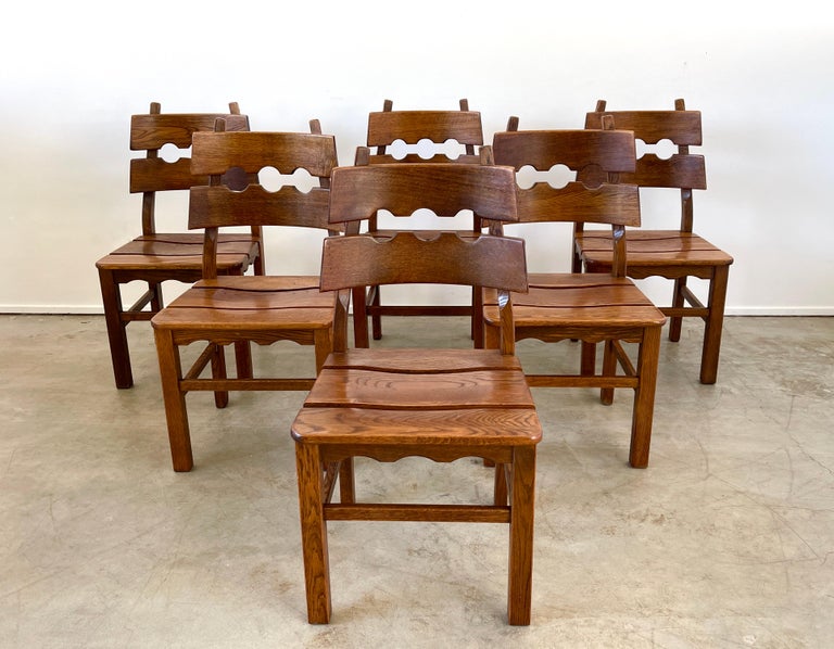 French Scalloped Wood Dining Chairs, Set of 10 at 1stDibs | scalloped ...