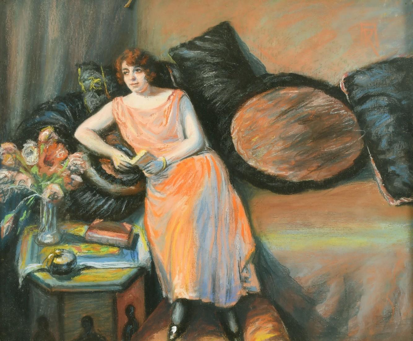 Unknown - Rococo Musical Recital Interior Oil Painting at 1stDibs