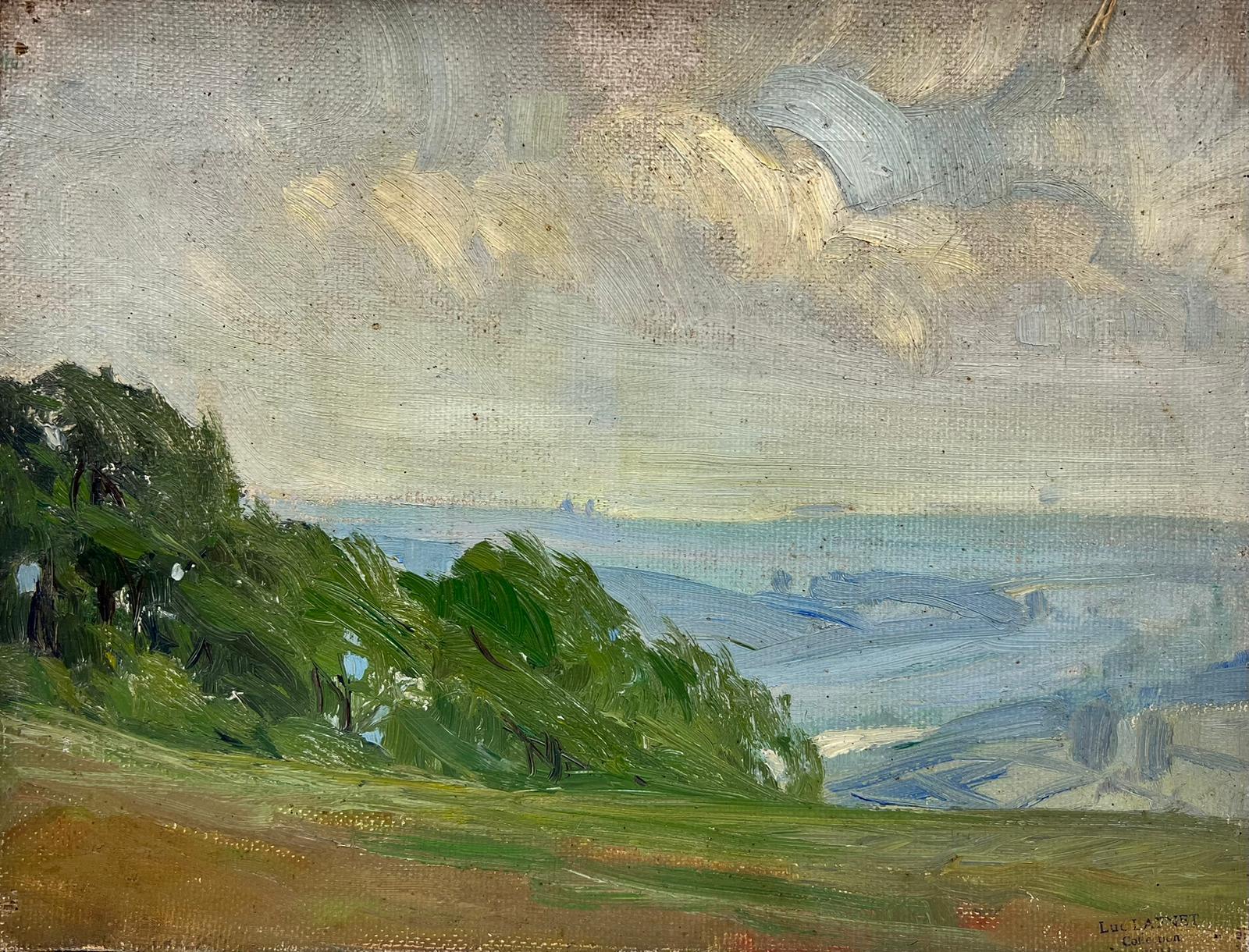 French School - 1930's French Impressionist Oil Painting Windswept ...