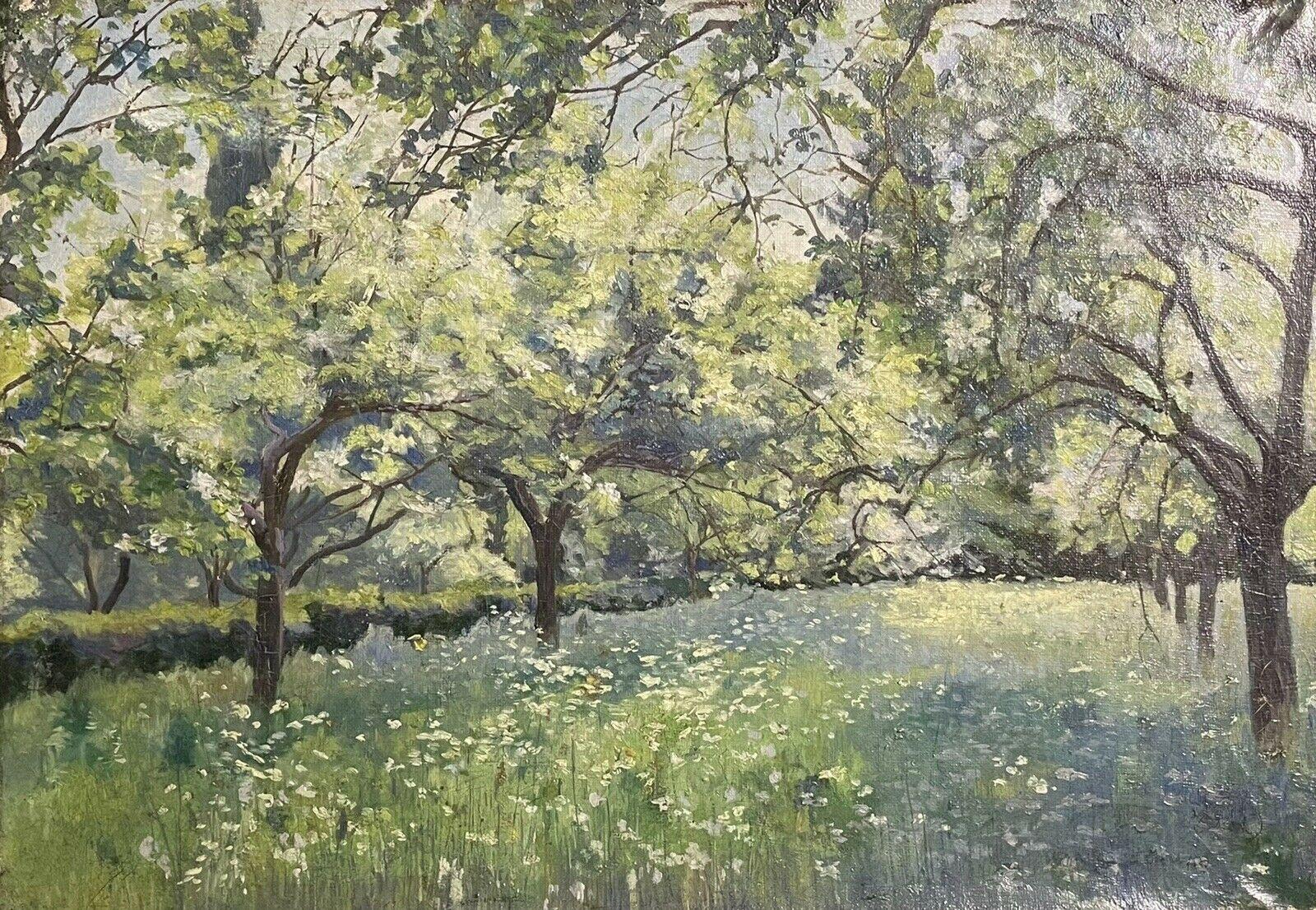 Unknown - 19th Century French Impressionist Oil Painting Summer Meadows ...
