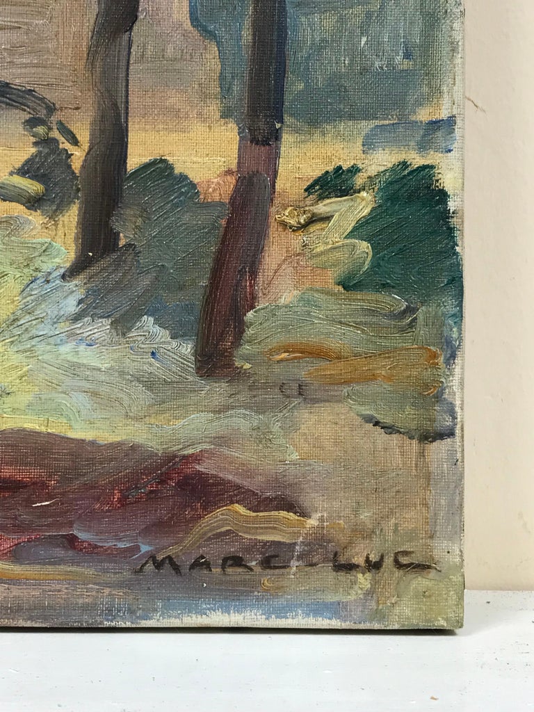 French School - 1930's French Fauvist Signed Oil Painting - The House ...