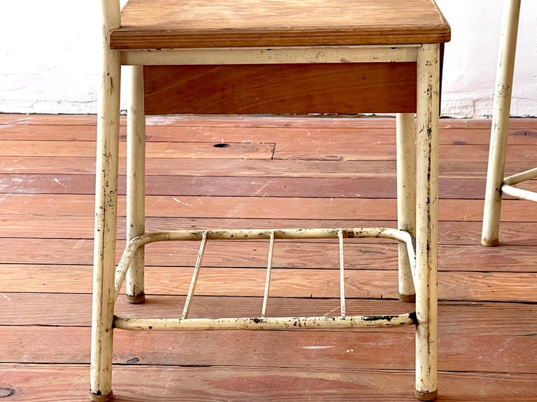 French School Chairs w/ Drawer For Sale at 1stDibs