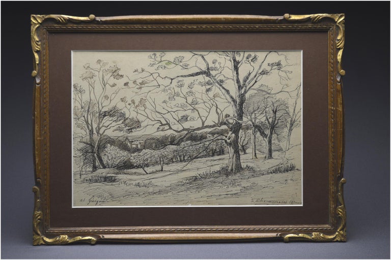 French School, Late 19th - Early 20th Century, Ink on Paper, Signed Al ...