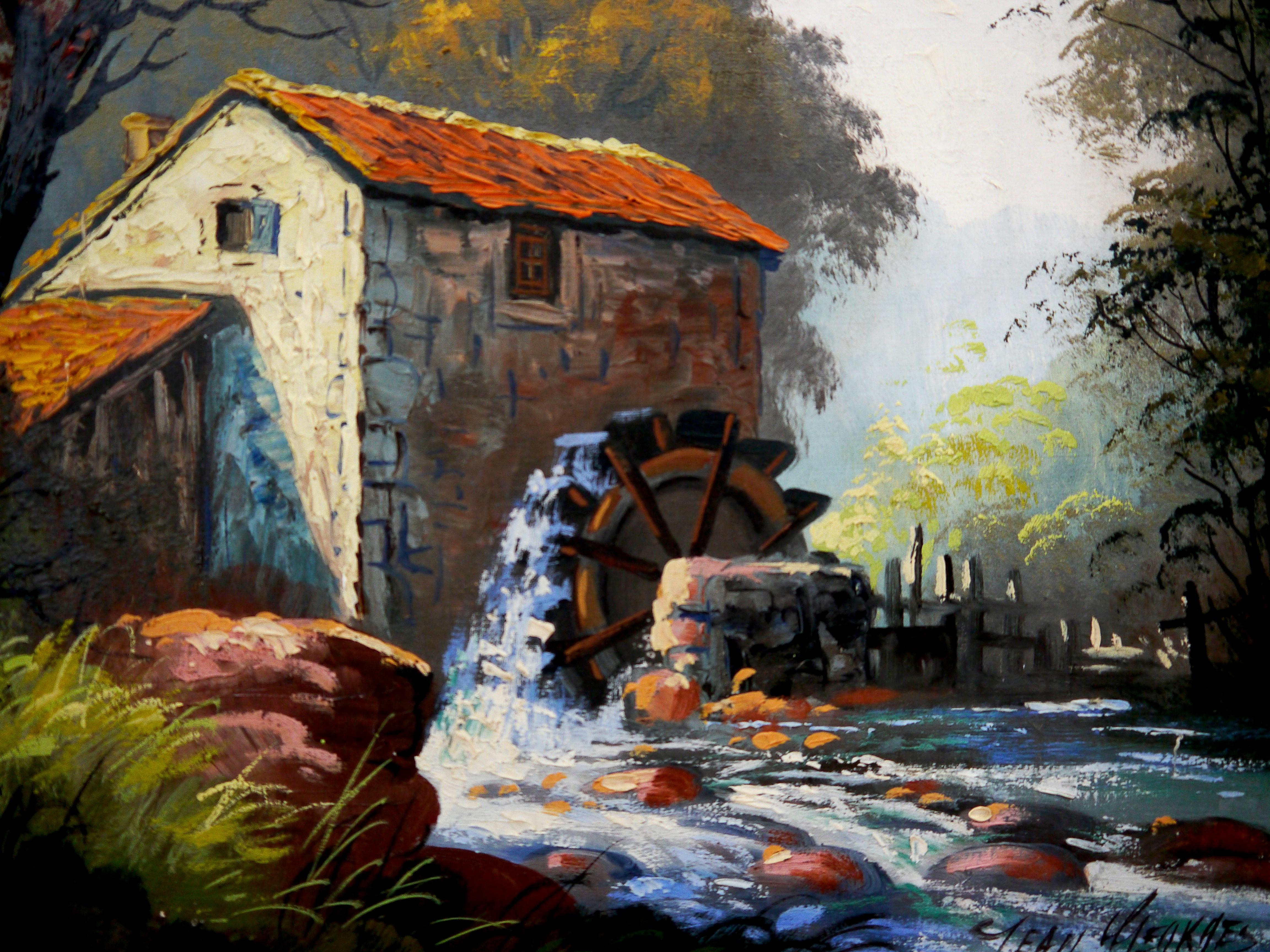French School Masters - French school Luminous Landscape with water ...