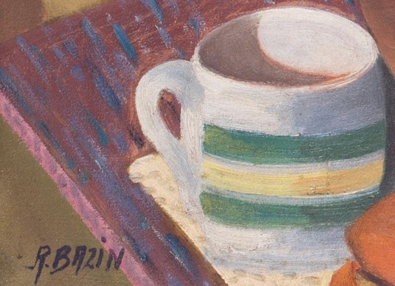 Unknown - French 20th Century Post Impressionist still life of kettle ...