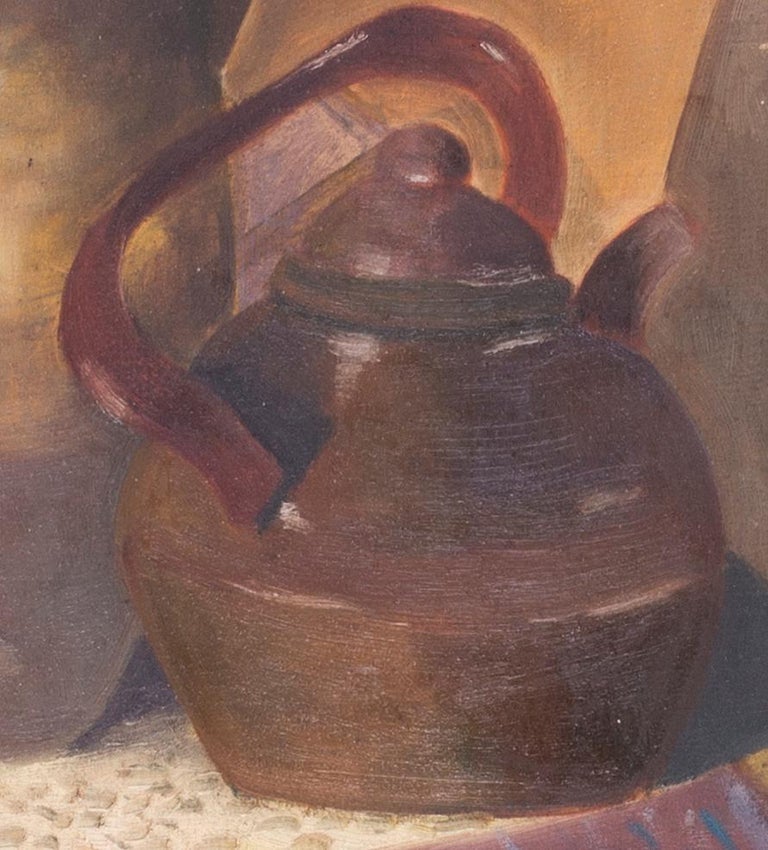 Unknown - French 20th Century Post Impressionist still life of kettle ...