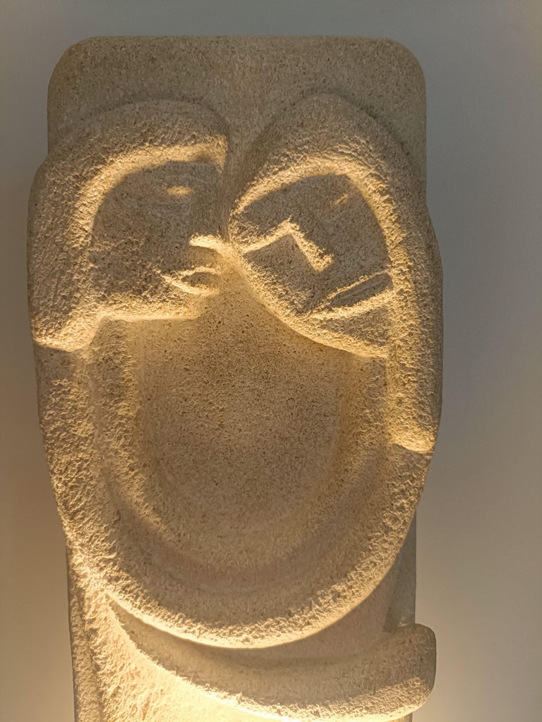 French Sculptural Lamp circa 1970 from Albert Tormos, France, 1970s For ...