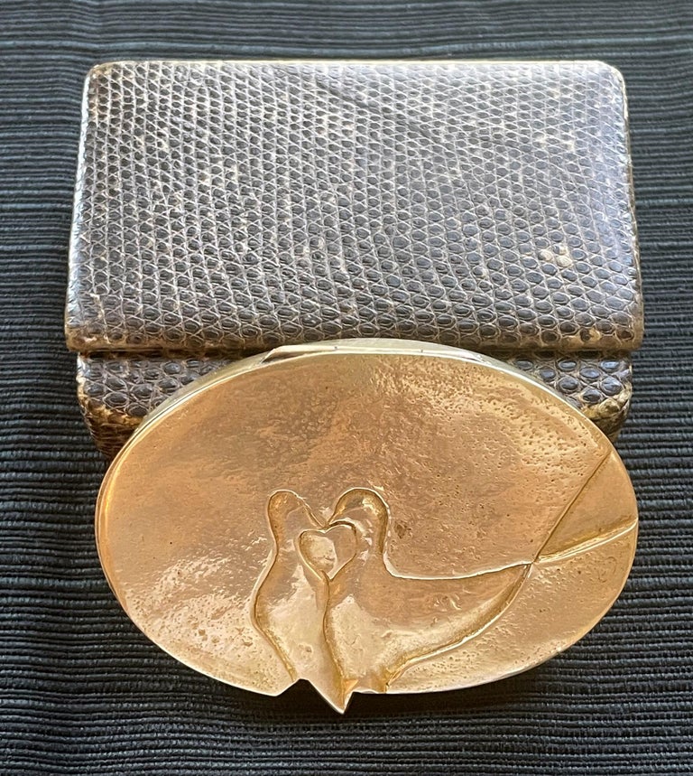 French Sculptured Gilt Bronze Box by Line Vautrin at 1stDibs