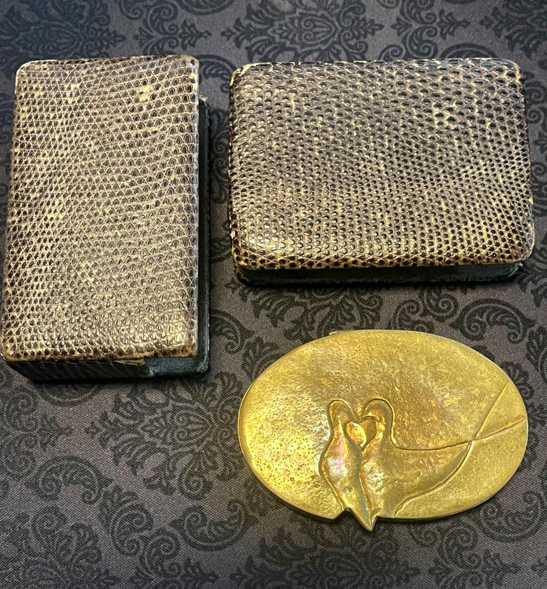 French Sculptured Gilt Bronze Box by Line Vautrin For Sale at 1stDibs
