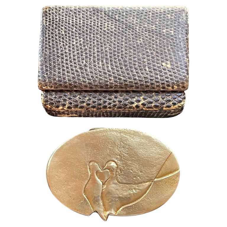French Sculptured Gilt Bronze Box by Line Vautrin at 1stDibs