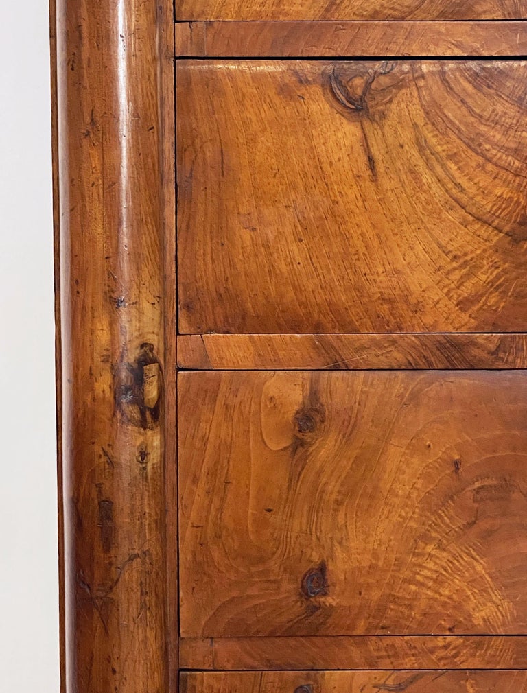 French Semainier or Tall Chest of Walnut with Marble Top For Sale at ...