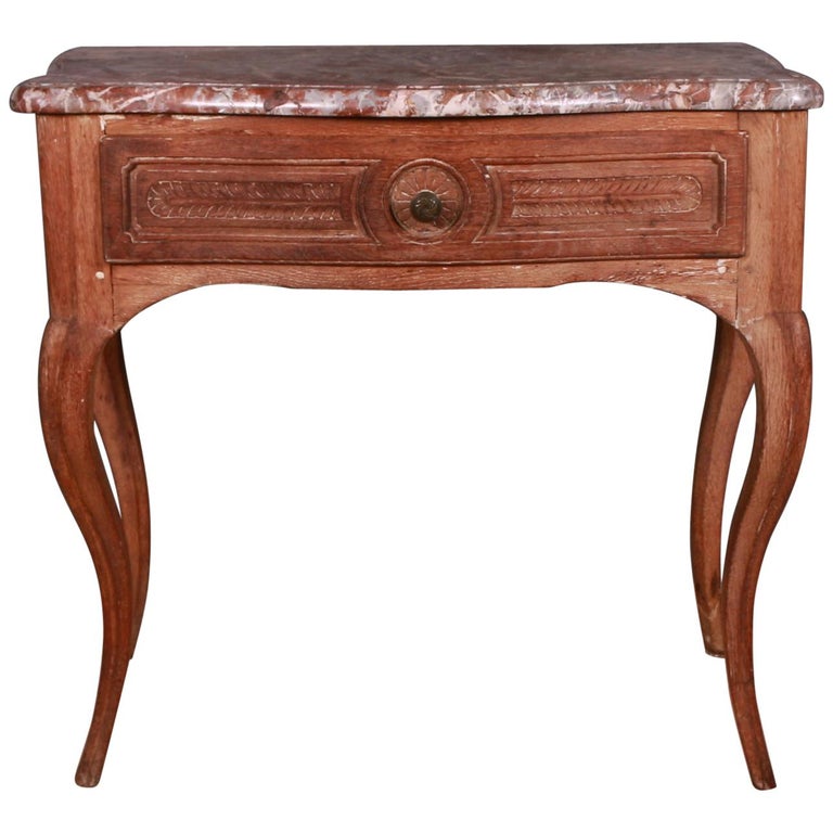 French Serpentine Front Side Table at 1stDibs