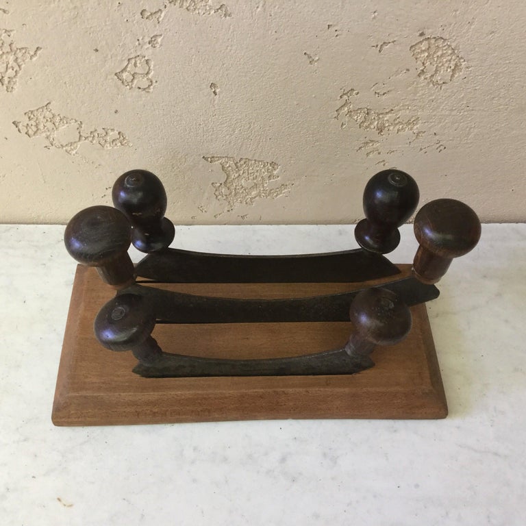 French Set of 3 Iron Choppers, circa 1900 For Sale at 1stDibs