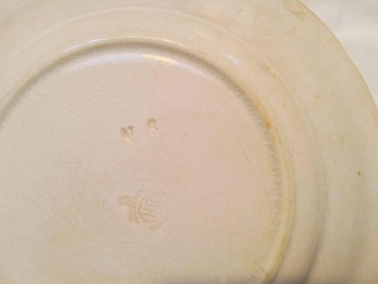 French Set "Talking Plates", Signed Hippolyte Boulenger Choisy-le-Ro at ...