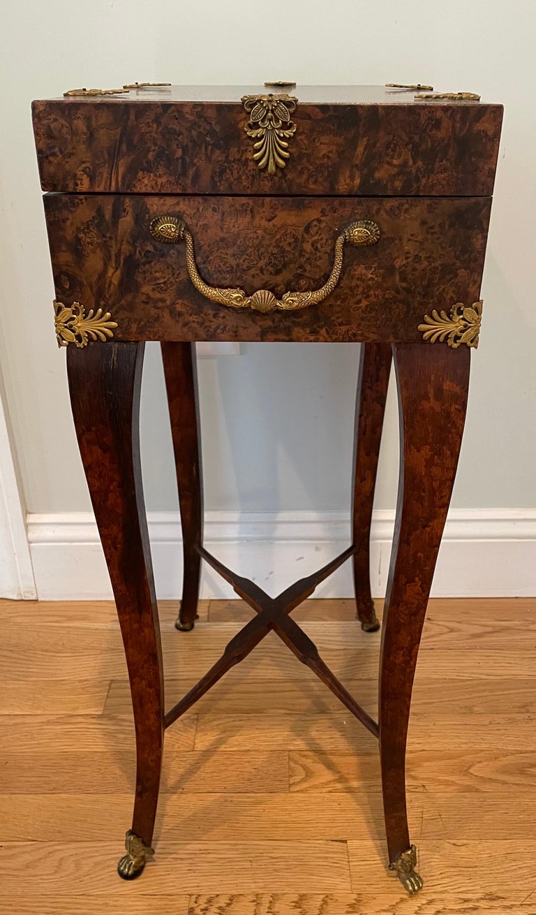 French Sewing Table, Manner of Alphonse Giroux Paris, 19th Century For ...