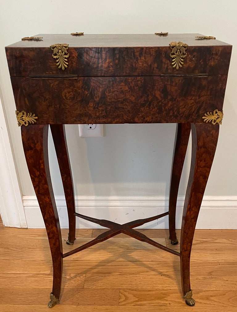 French Sewing Table, Manner of Alphonse Giroux Paris, 19th Century For ...