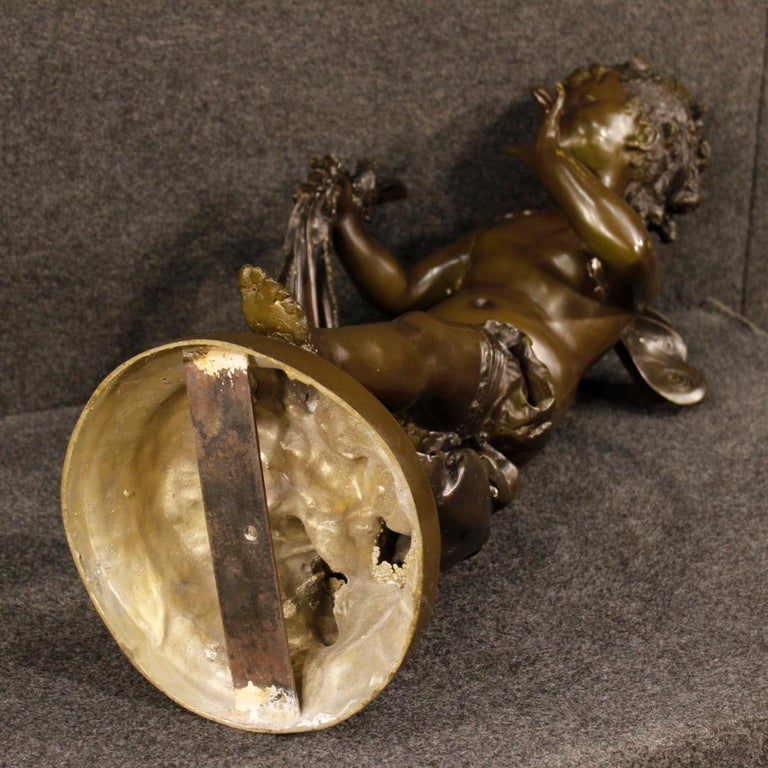 French Signed Bronze Sculpture Depicting Le Message by Auguste Moreau ...