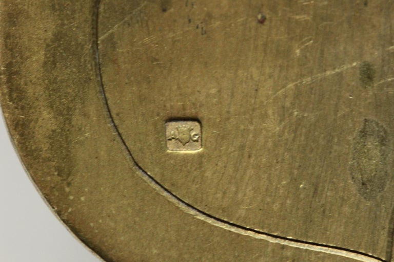 French Silver Cake Slice with Gilt Blade For Sale at 1stDibs