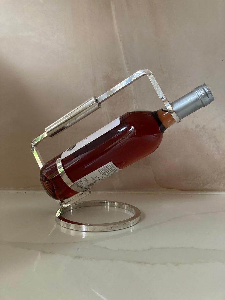 French Silver Plated Modernist Style Wine Pourer For Sale at 1stDibs