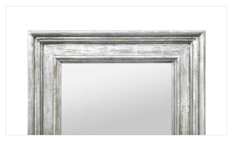 French Silver Wood Mirror, Frame Inspiration "Braque" by Pascal and ...