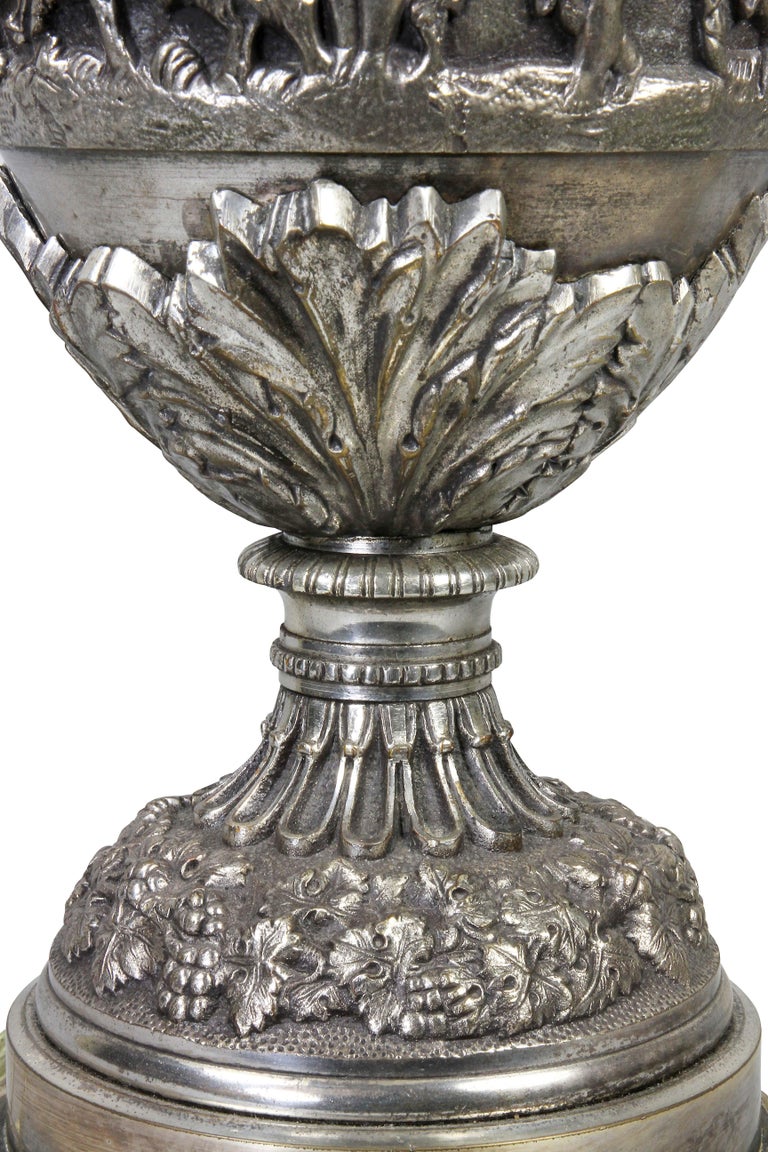 French Silvered Bronze Ewer Table Lamp Retailed by Tiffany For Sale at ...