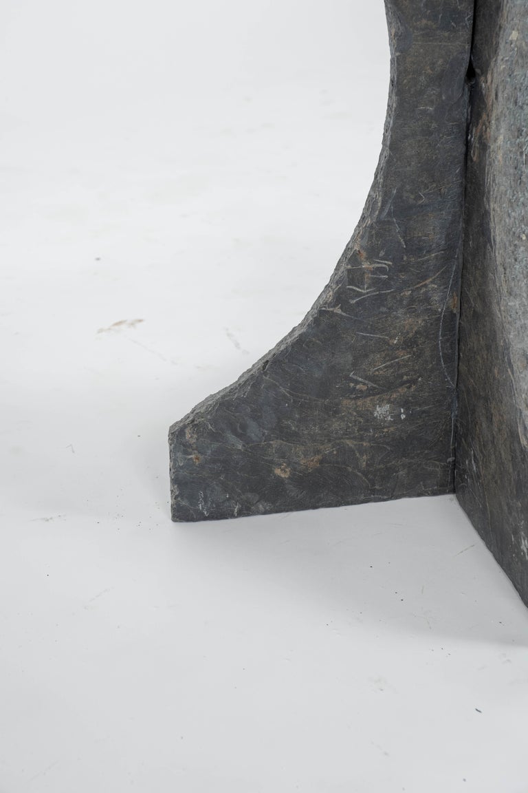 French Slate Round Table For Sale at 1stDibs