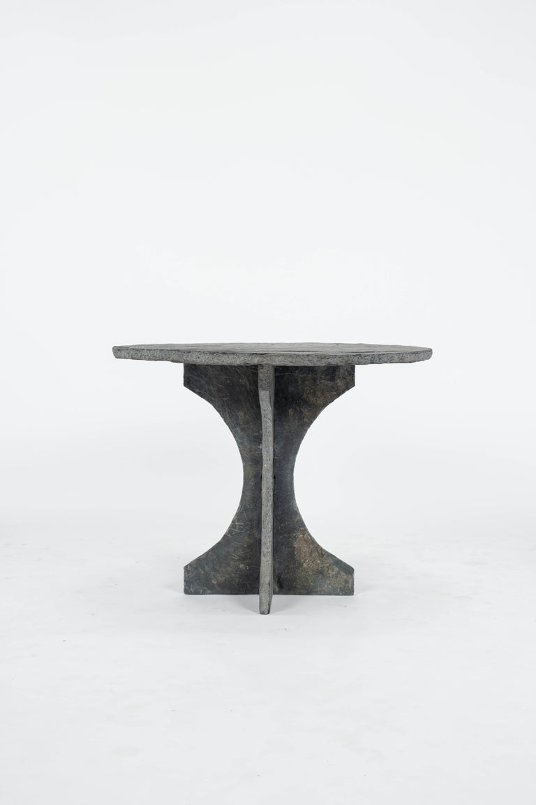 French Slate Round Table For Sale at 1stDibs