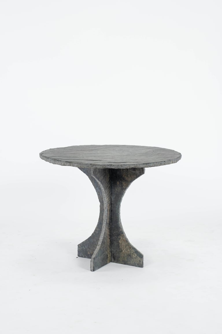 French Slate Round Table For Sale at 1stDibs