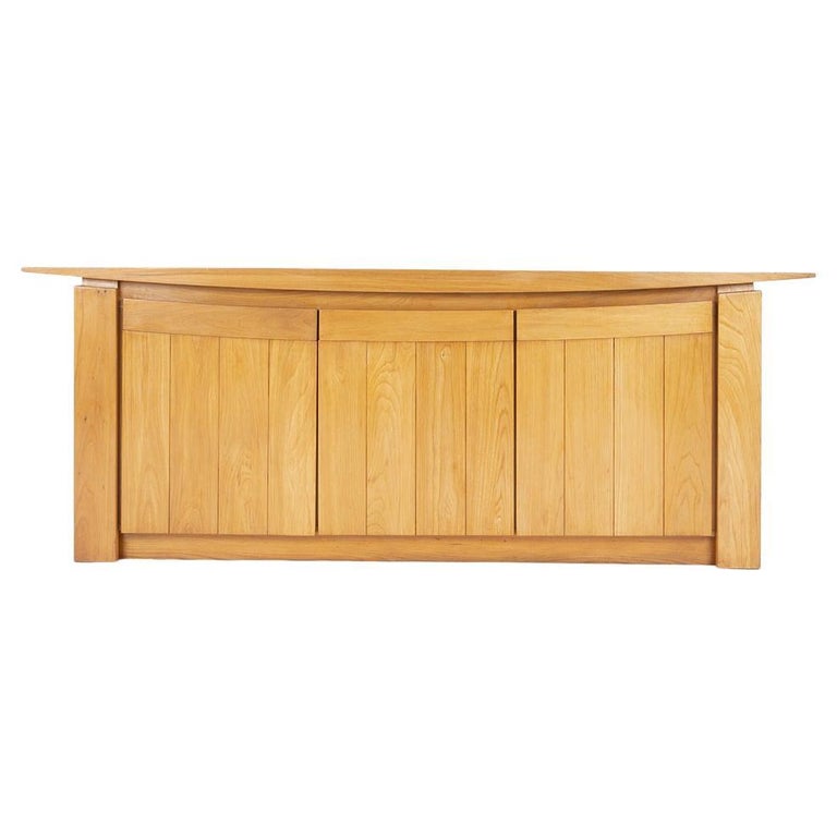 French Solid Elm Sideboard Manner of Maison Regain, 1980 For Sale at ...
