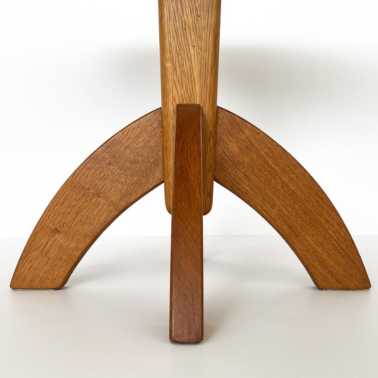 French Solid Oak End / Side Table Style of Pierre Chapo at 1stDibs
