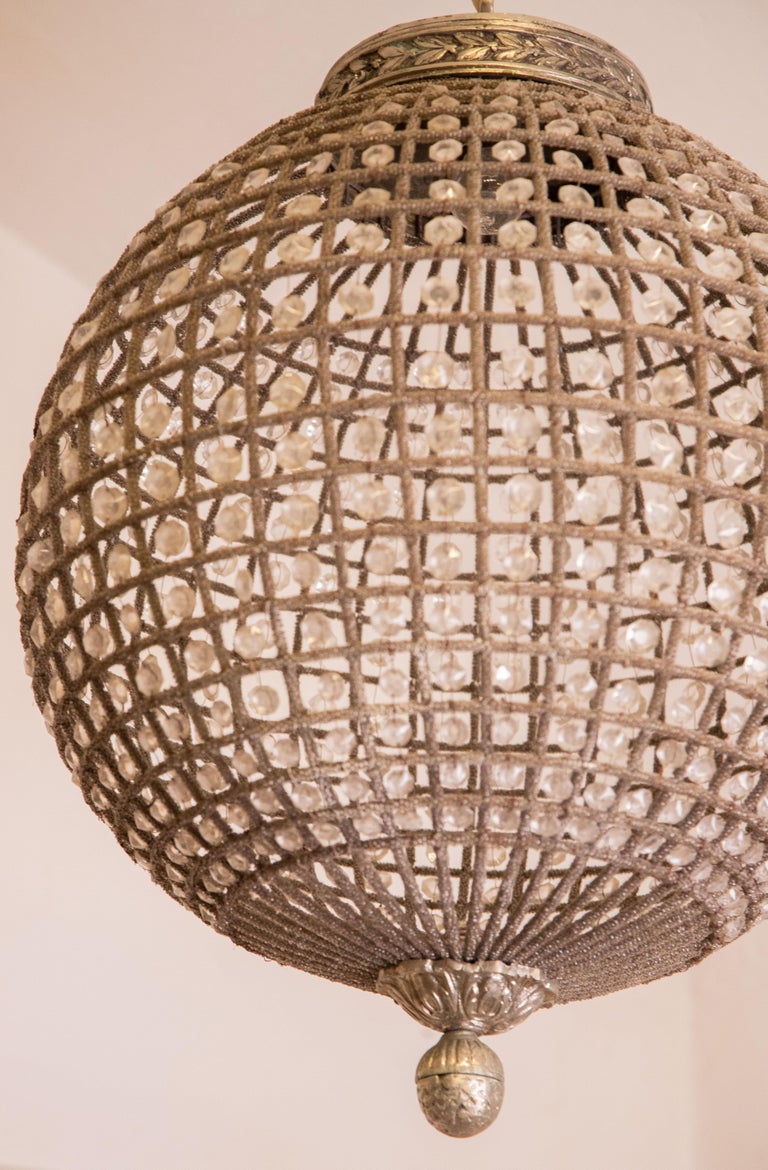 French Sphere Chandelier Emperor style, 1970s For Sale at 1stDibs