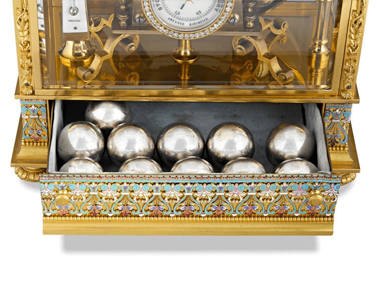 French Spherical Weight Mantel Clock at 1stDibs