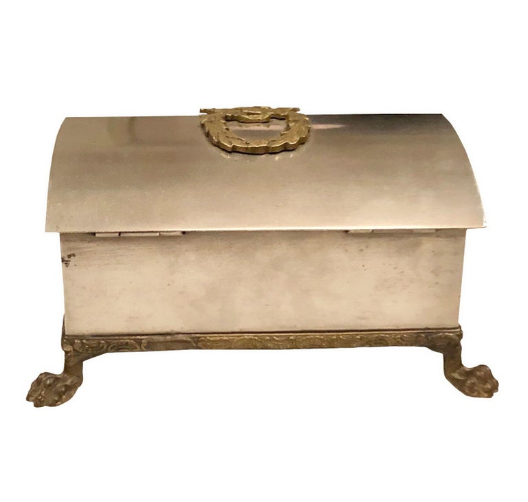 French Steel and Bronze Box For Sale at 1stDibs