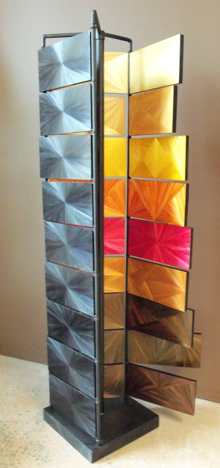 French Straw Marquetry Screen at 1stDibs