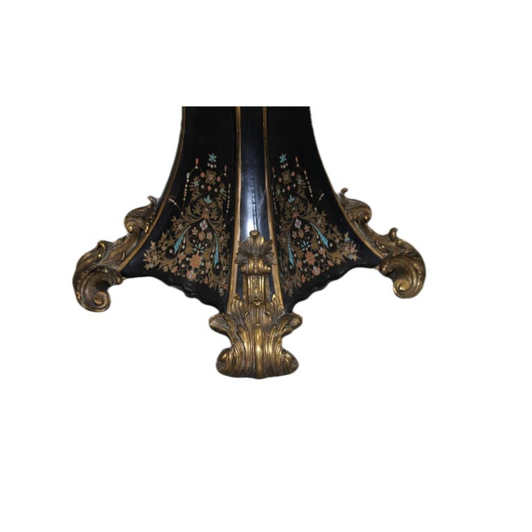 French Style Gilt-Bronze Mounted and Hand Painted Center Table For Sale ...