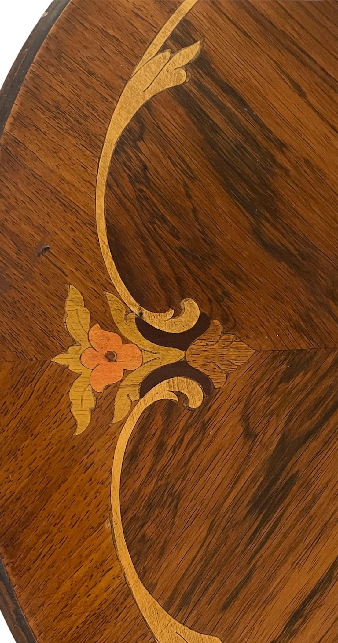 French Style Louis XVI Marquetry Inlay and Carved Sides For Sale at 1stDibs