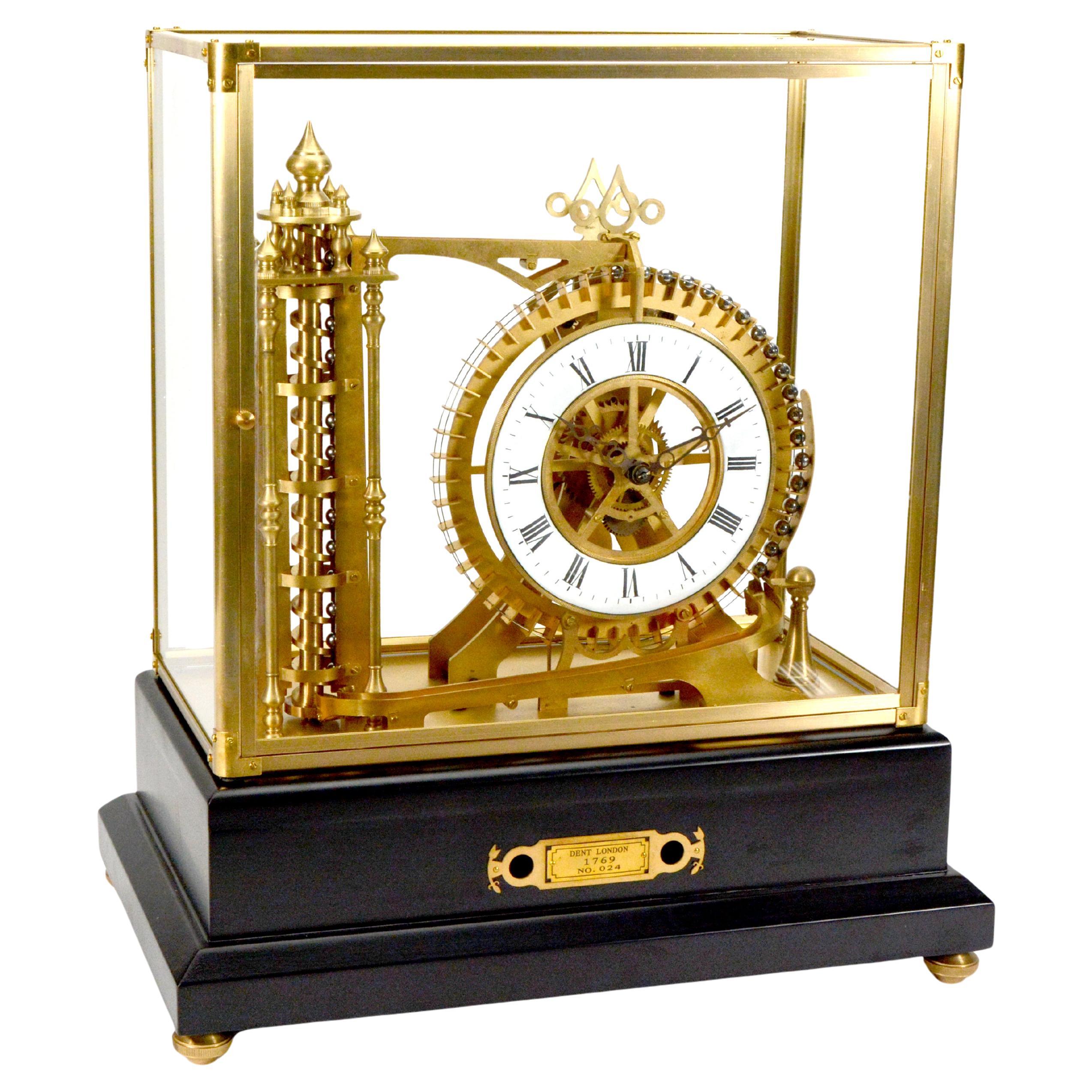 Rare Vintage French Style Mystery 8 Day Waterwheel Rolling Ball ...