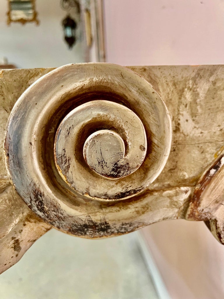 French Style Painted and Parcel Gilt Console For Sale at 1stDibs