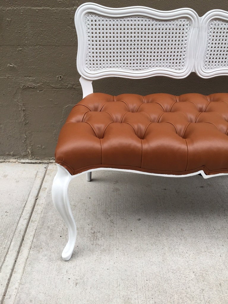 French Style Tufted Bench For Sale at 1stDibs