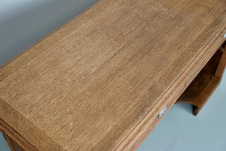 French Sun Bleached Light Oak Napoleon III Shop Counter / Desk, 19th ...