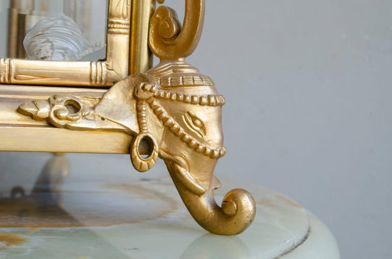 French Tabletop Display in Gilt Bronze and Beveled Glass For Sale at ...