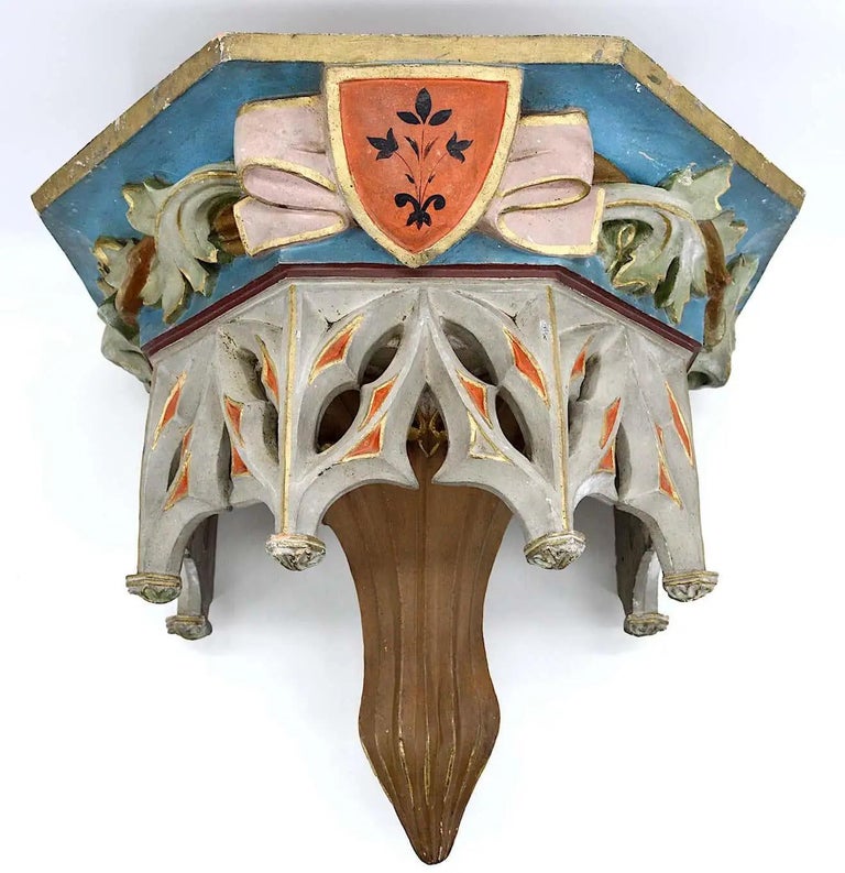 French Terracotta Church Niche Console, circa 1850 For Sale at 1stDibs
