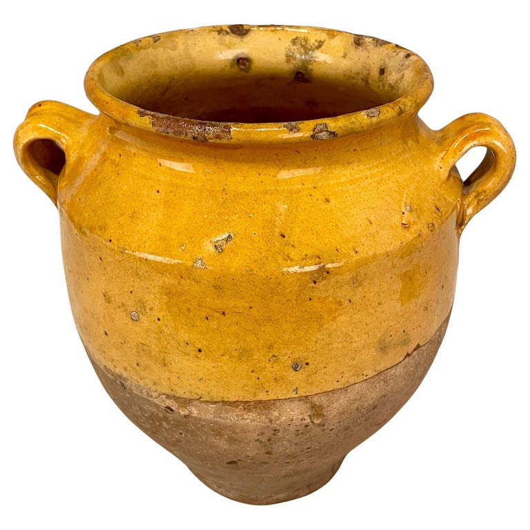 French Terracotta Confit Pot For Sale at 1stDibs
