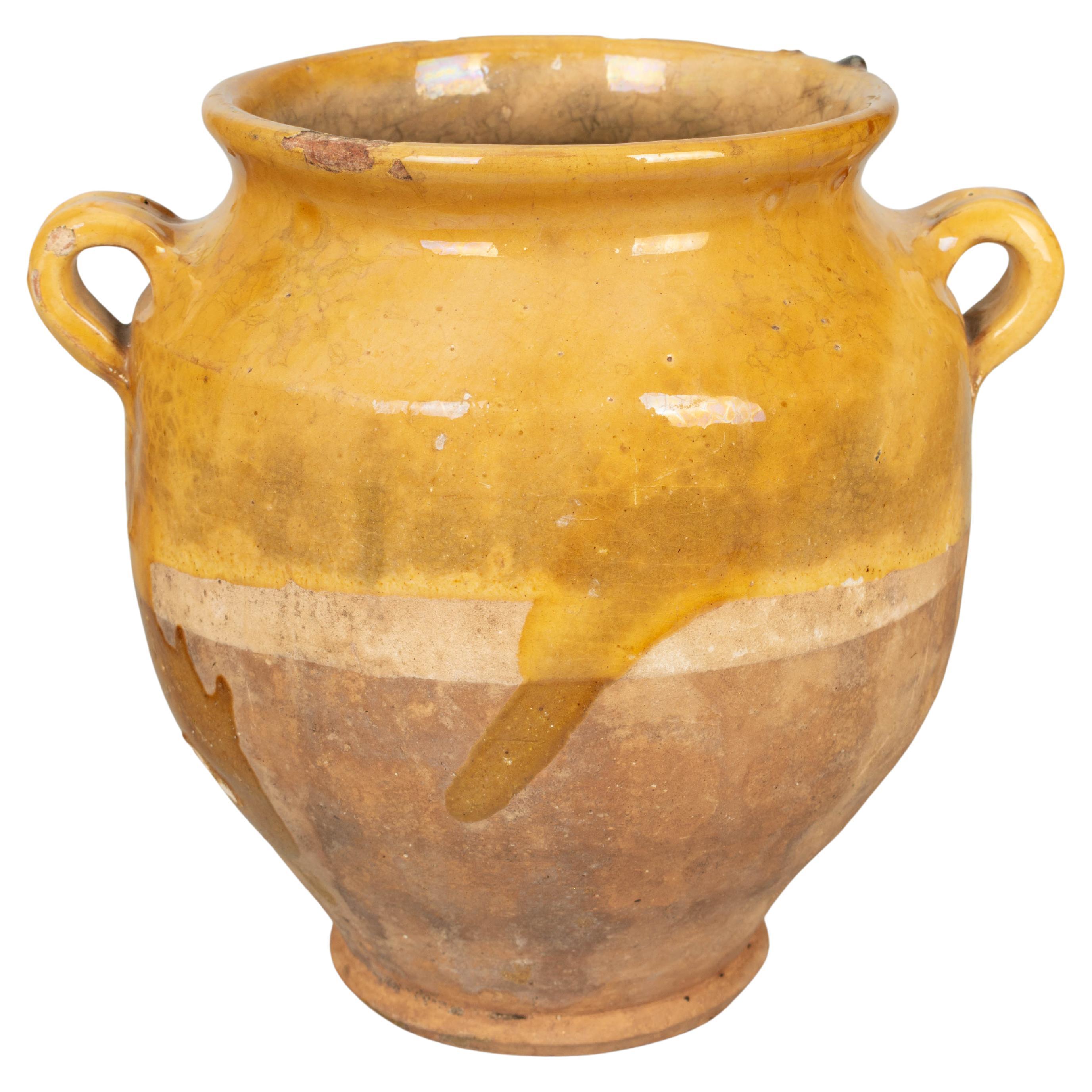 French Terracotta Confit Pot For Sale at 1stDibs